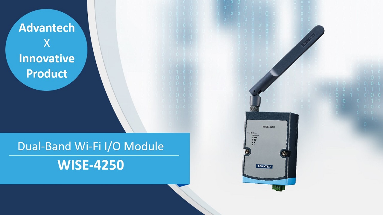 WISE-4250: Dual-Band Wi-Fi Wireless I/O Module - 研华