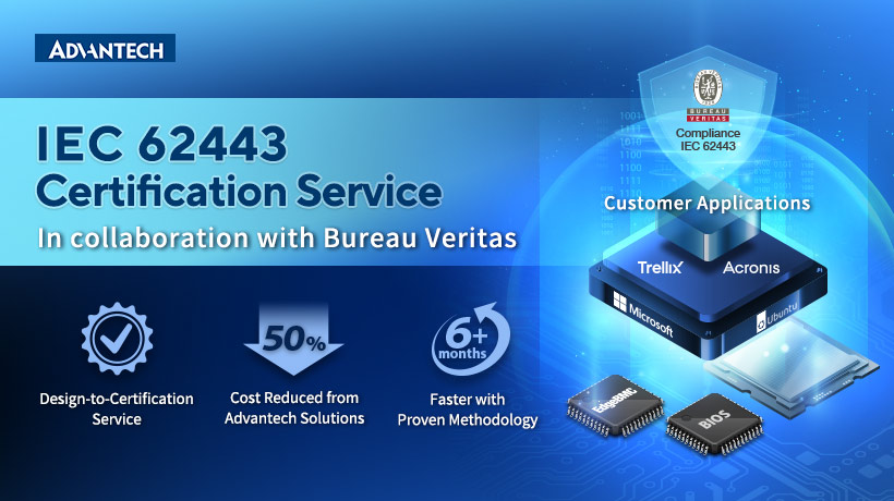 Advantech Launches the IEC 62443 Certification Servic - 研华