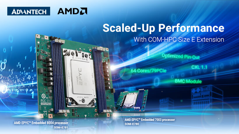 Advantech COM-HPC Size E Extension Scaled Up Performa - 研华