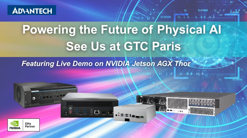 Advantech to Demonstrate Live NVIDIA Jetson Thor-Powe - 研华