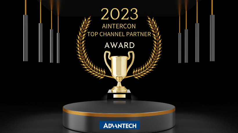 Advantech Intercon IIoT Top Channel Partner award win - 研华
