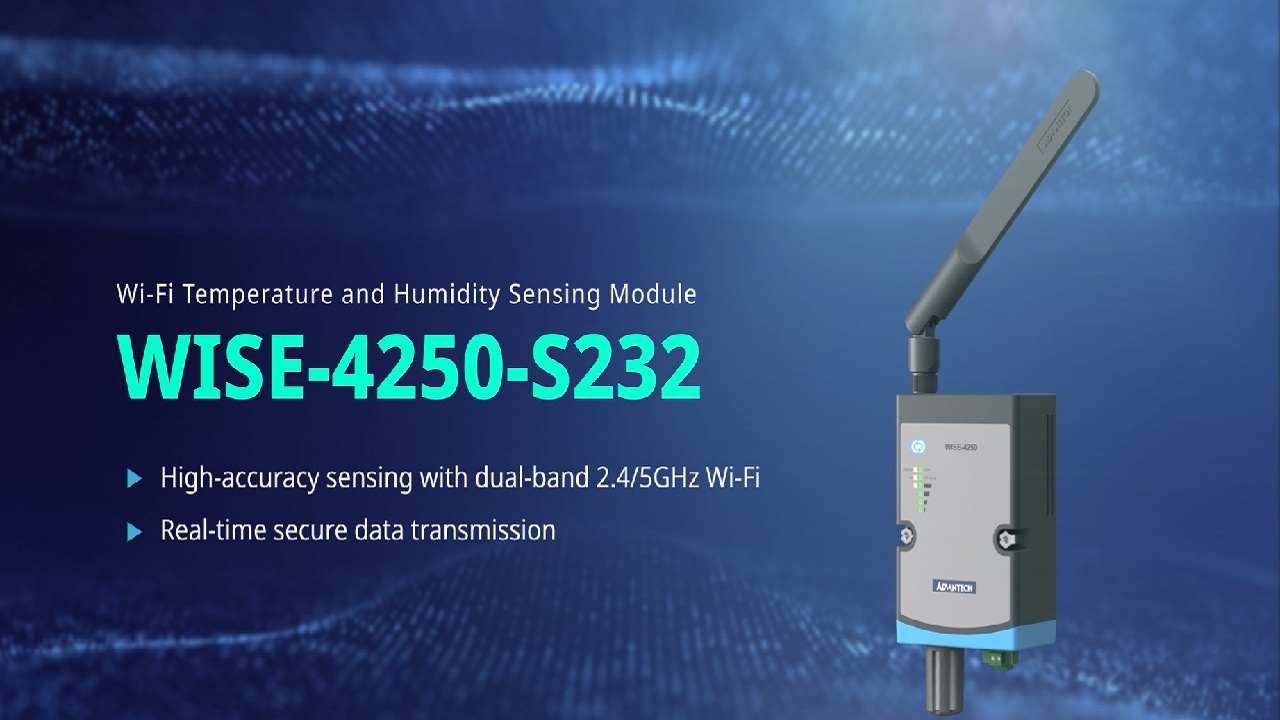 WISE-4250-S232 | Smart Wi‑Fi Temperature & Humidity M - 研华
