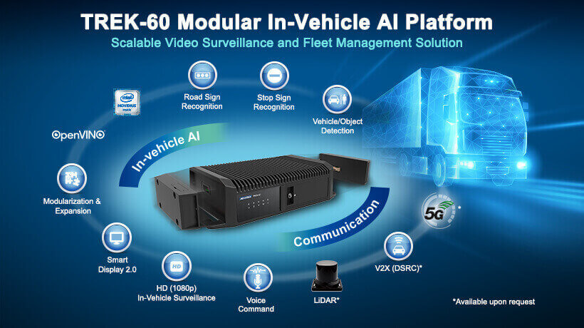Advantech Launches TREK-60 Modular In-Vehicle AI Plat - 研华