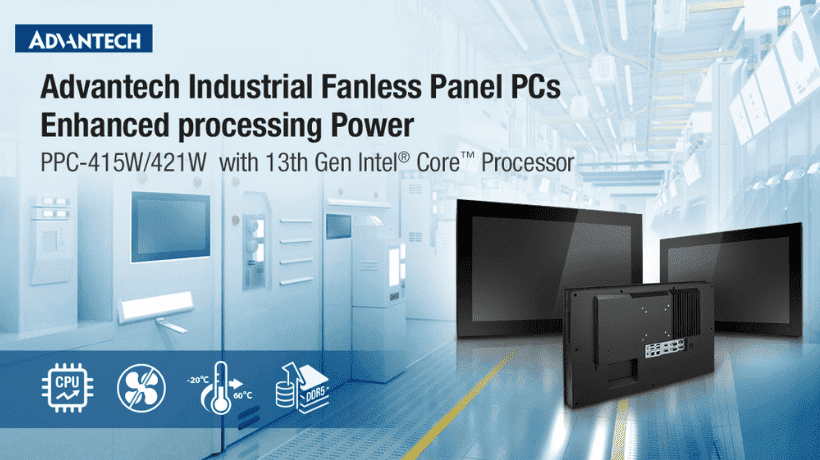 Advantech Industrial Fanless Panel PCs Enhanced Proce - 研华